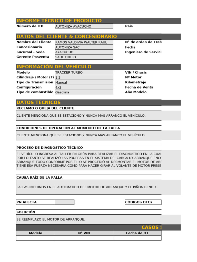 Itp Motor de Arranque Tracker Placa I1a-657 | PDF | Industria automotriz | Transporte