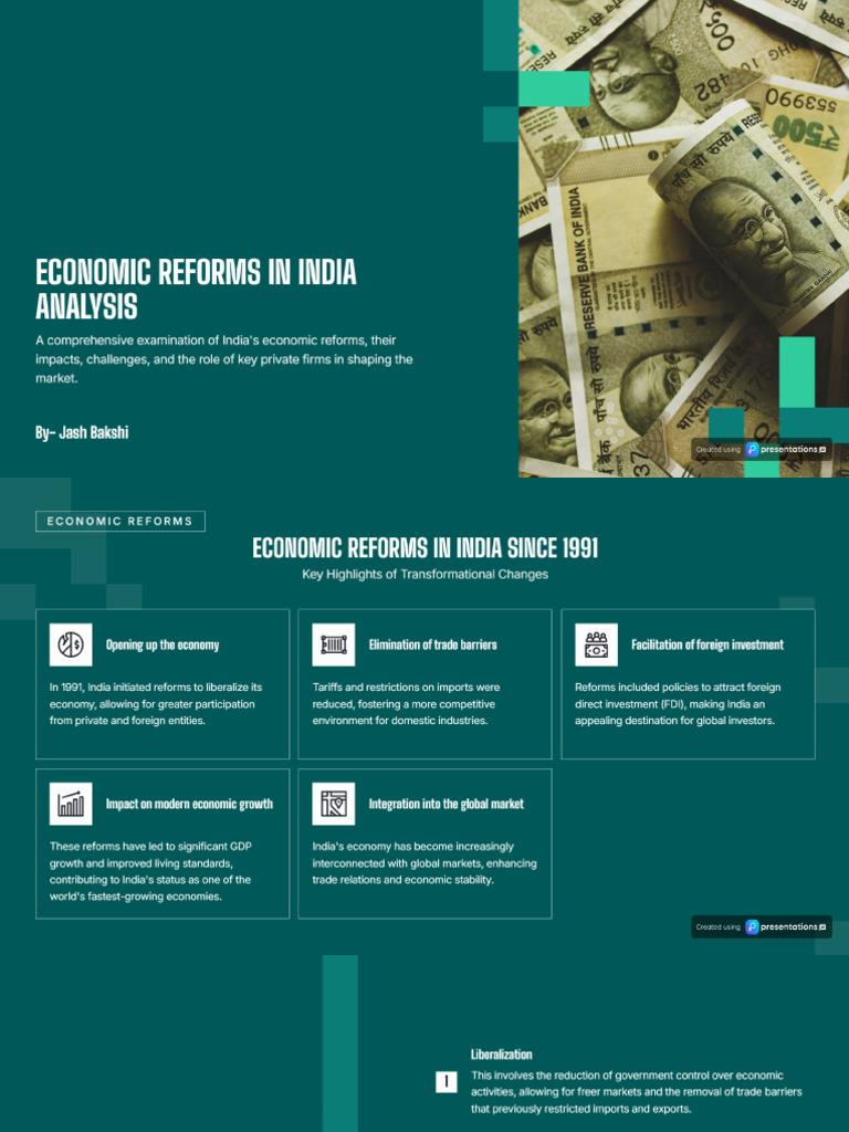 Economic Reforms in India Analysis | PDF