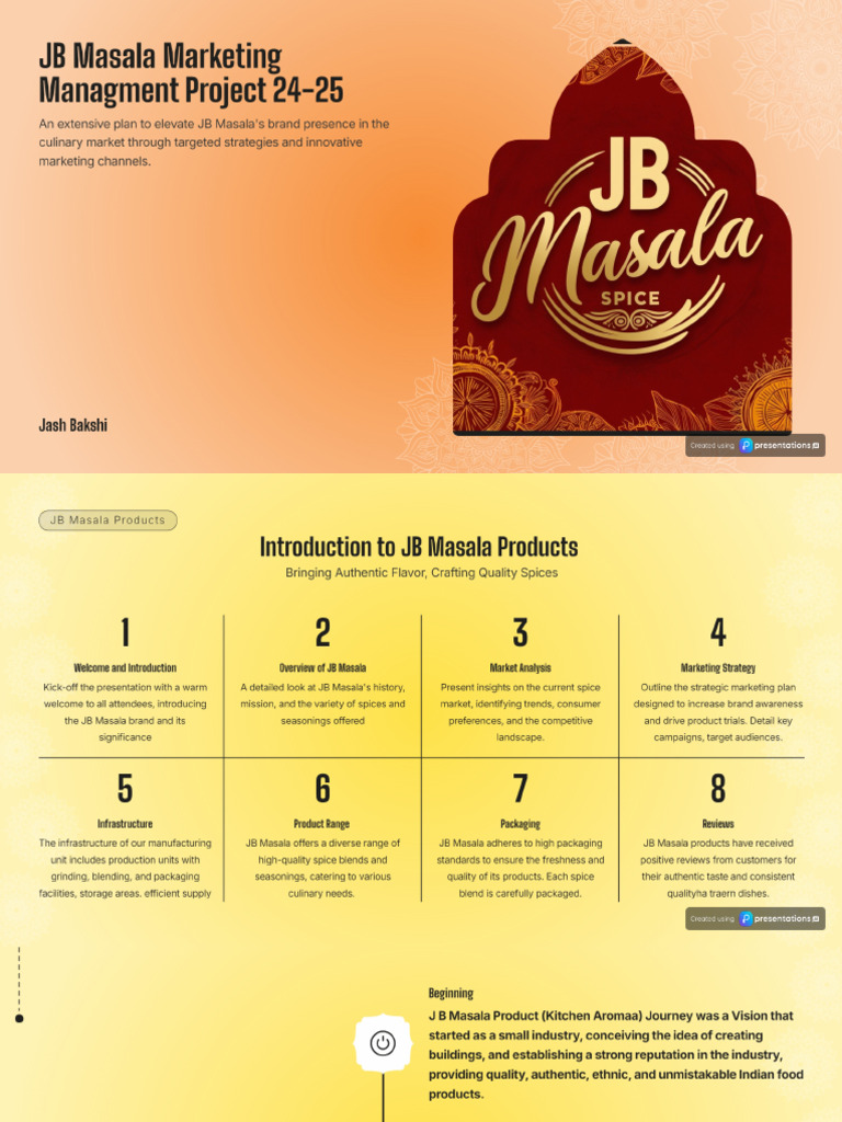 JB Masala Marketing Campaign Launch Plan | PDF
