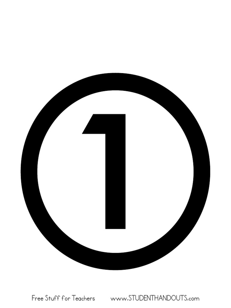 Numbers 1 20 Large Learning Stations | PDF