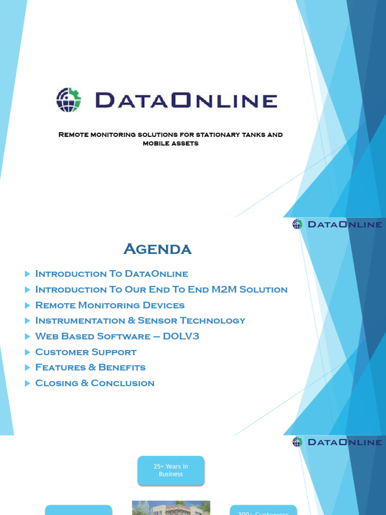 Customer DataOnline Presentation | PDF | Instrumentation | Sensor