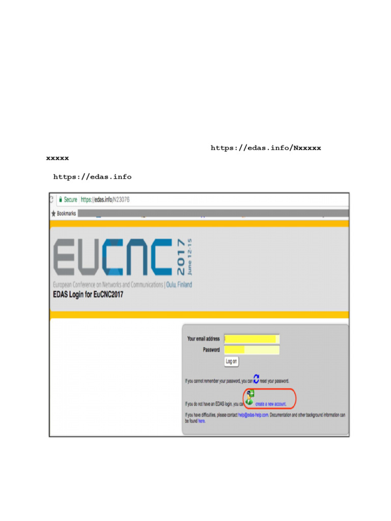 Instruction For EDAS New Users | PDF