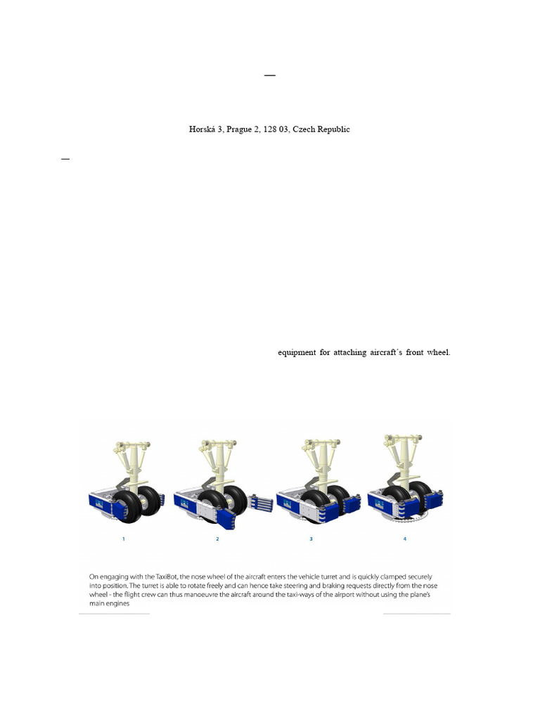 Electric Taxiing - Taxibot System | PDF | Airport | Tractor