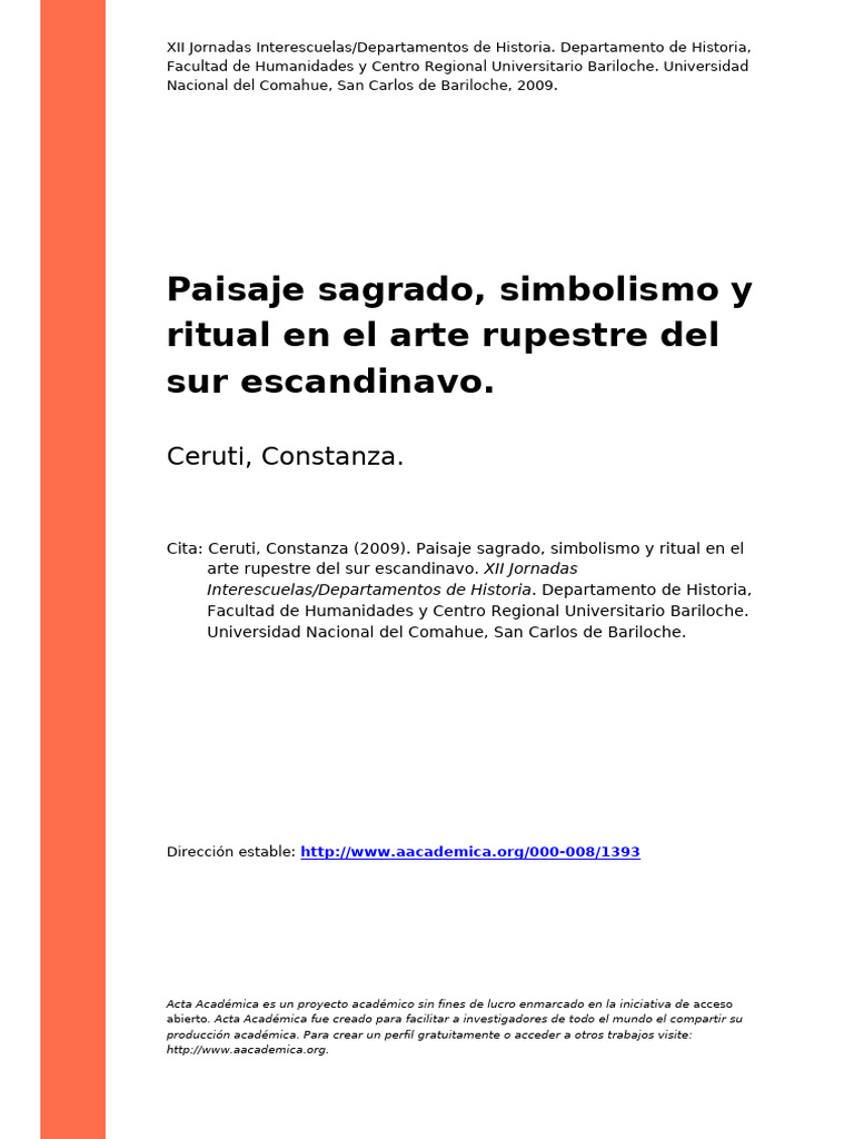 Ceruti, Constanza (2009) - Paisaje Sagrado, Simbolismo y Ritual en El ...
