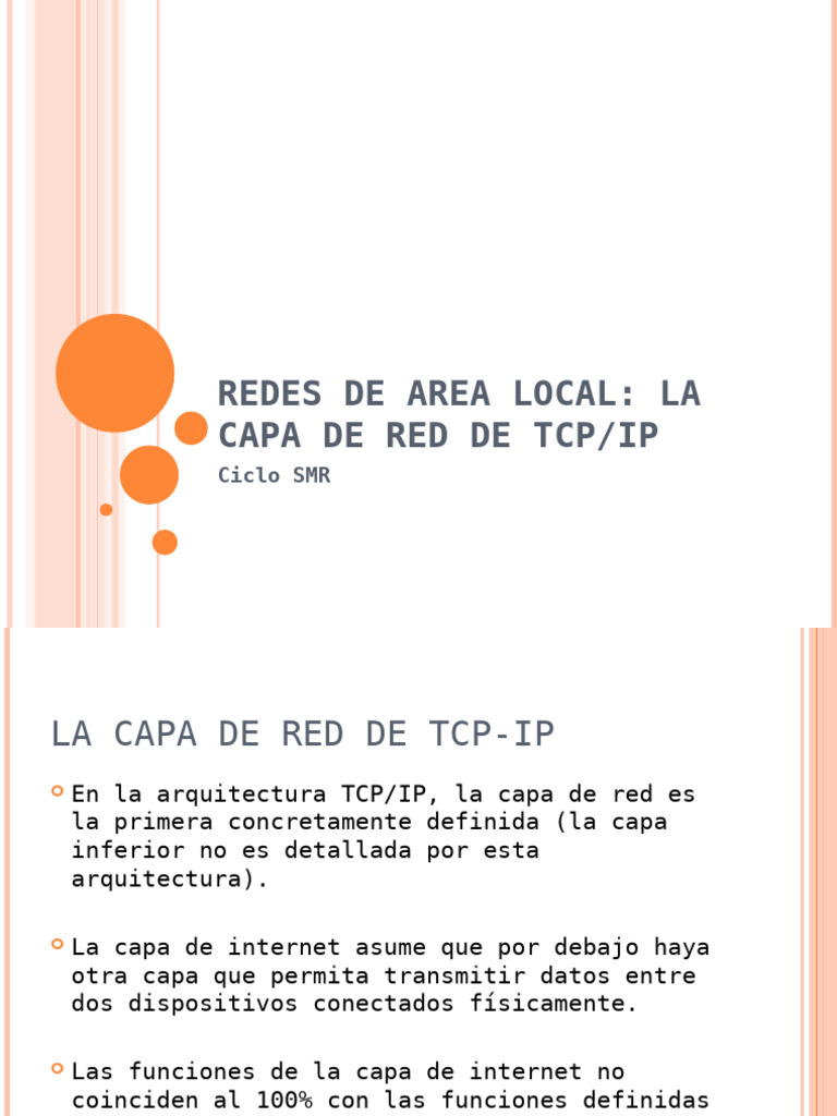 Redes 03. Red Tcpip | PDF | Protocolos de internet | Dirección IP