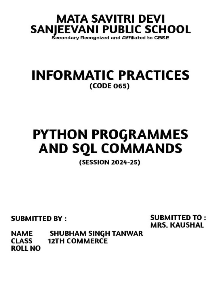 ip project shubham | PDF
