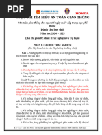 Đáp An Bài Thi ATGT | PDF