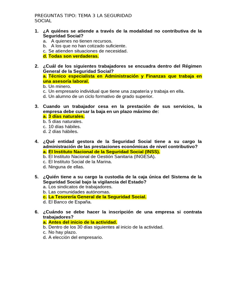 Preguntas Tipo Tema 3 | PDF | Bienestar | Economias