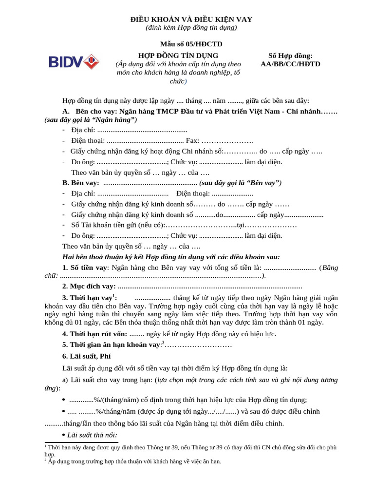 Mau So 05 HDTD Theo Mon Doanh Nghiep | PDF