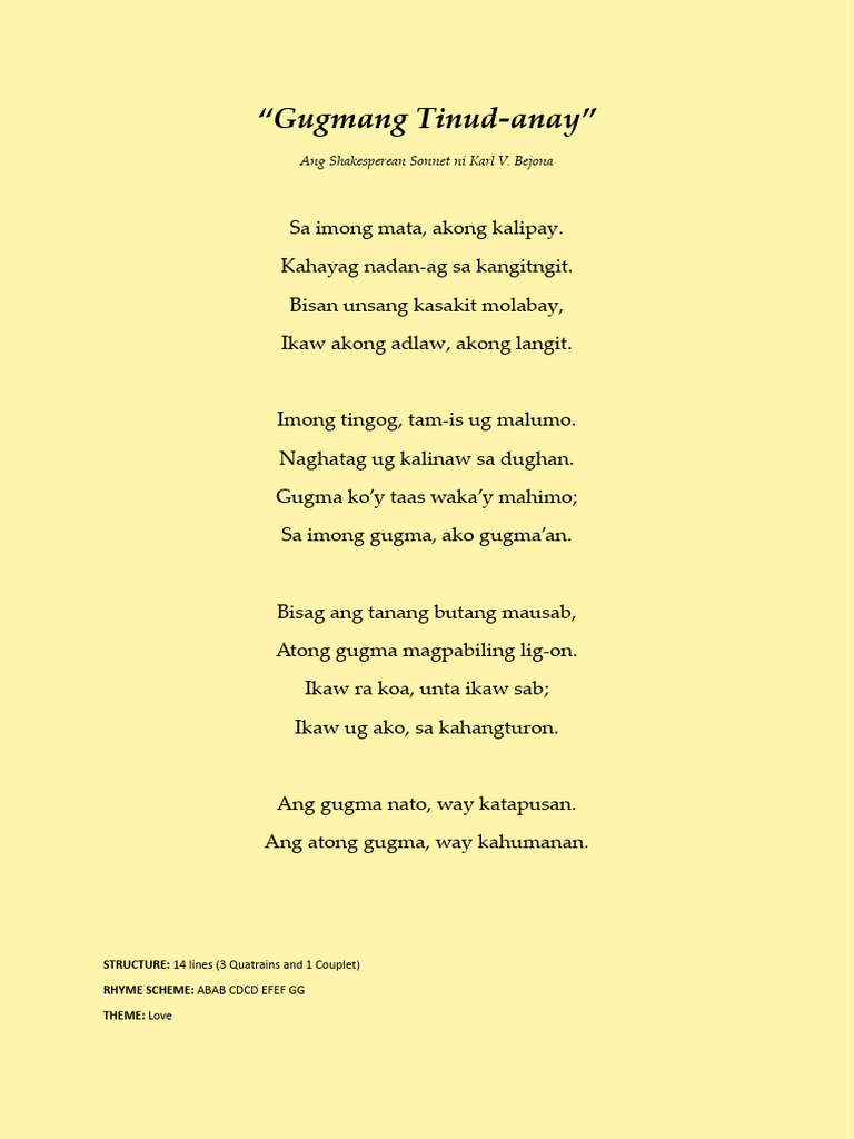 Sonnet | PDF