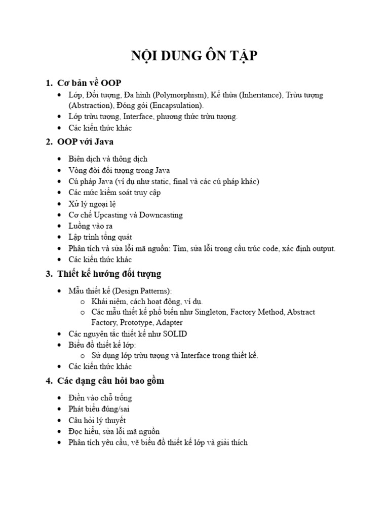 OOP - On tap - 2024 (1) | PDF