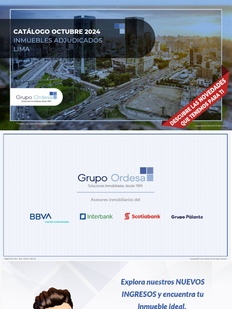 Catálogo de Inmuebles Octubre 2024 | PDF