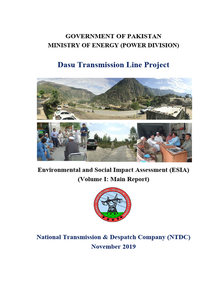 WAPDA DASU HydroPower OHTL | PDF | Environmental Impact Assessment ...