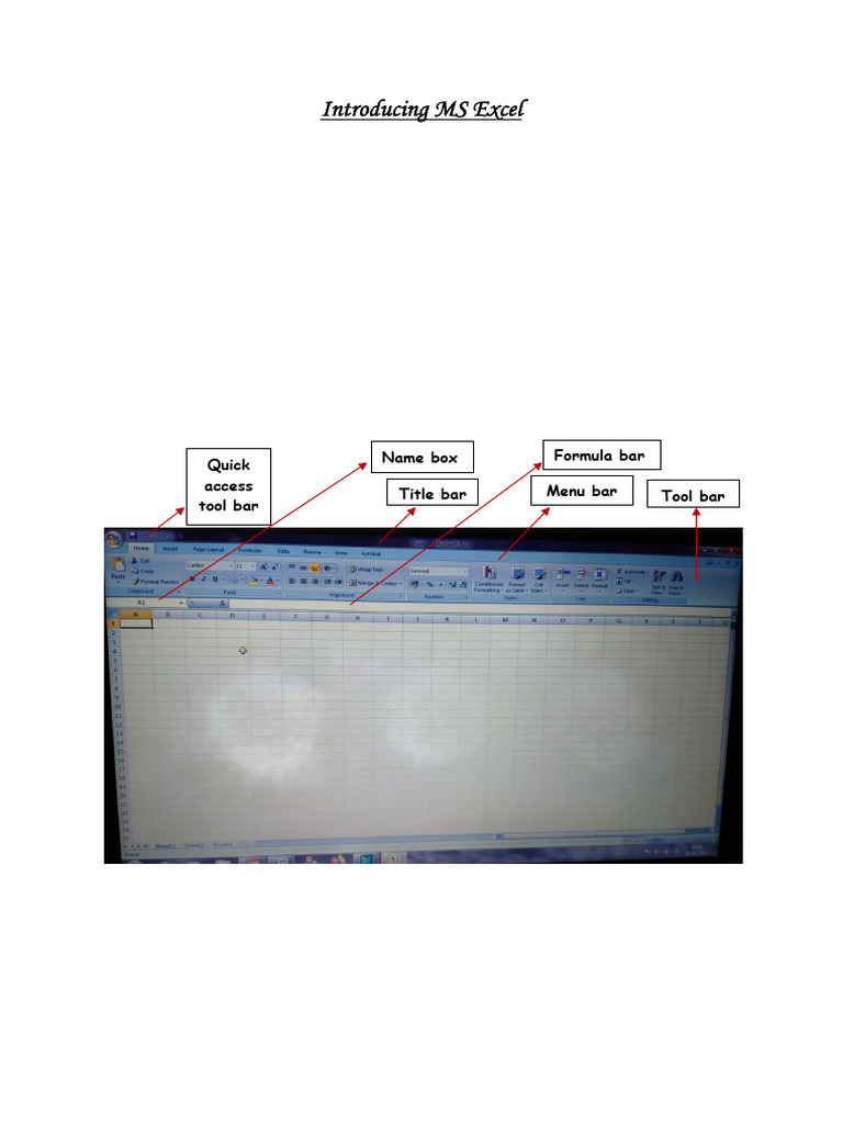 Introducing MS Excel - Terminologies | PDF | Spreadsheet | Microsoft Excel