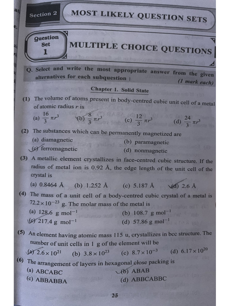 Chemistry 21 Set Mcqs | PDF