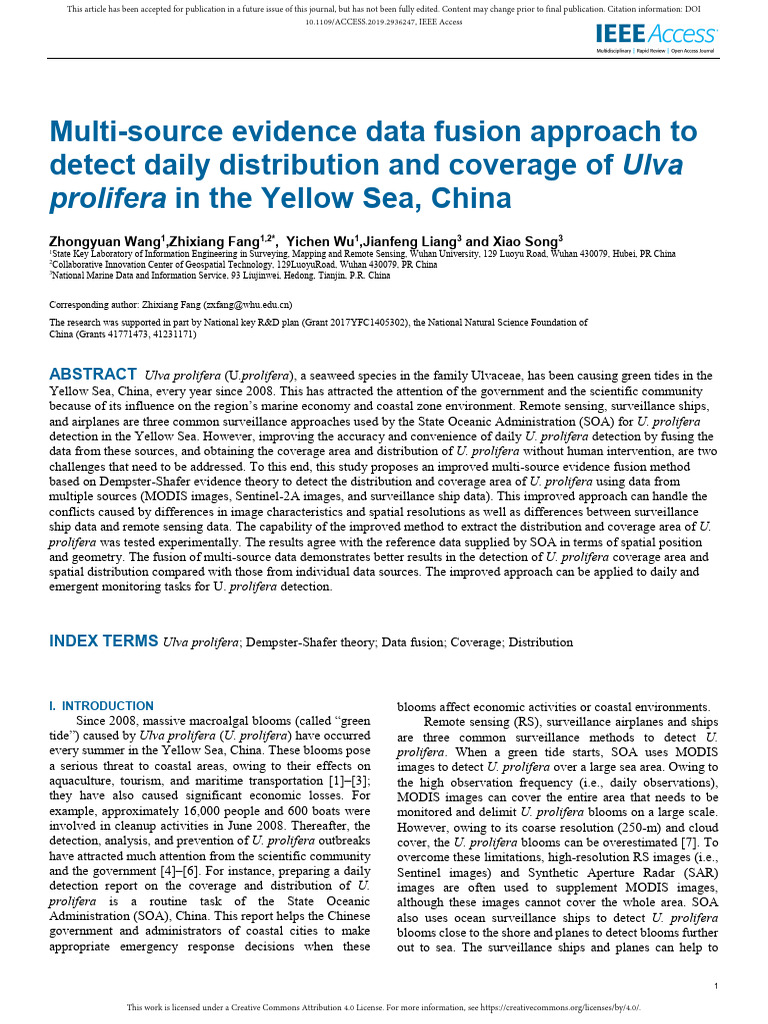 Multi-Source Evidence Data Fusion Approach To Dete | PDF | Infrared