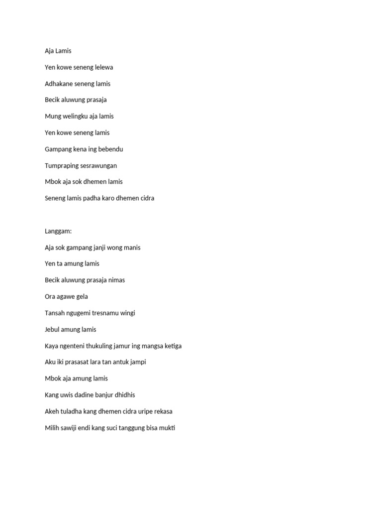 Aja Lamis-WPS Office | PDF