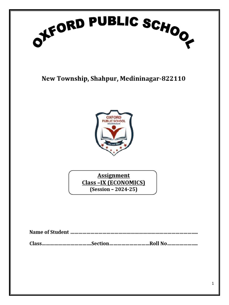 Class 9 Chapter 3 Assignment | PDF | Poverty | Poverty & Homelessness