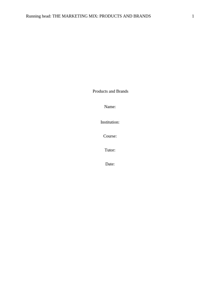 Sample one | PDF | Brand | Marketing