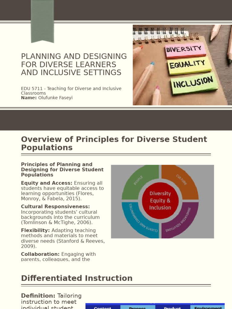 Inclusive Teaching Strategies Overview | PDF | Differentiated ...