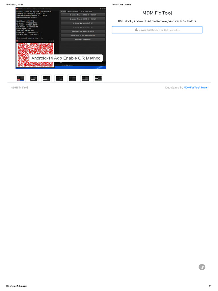 MDM Fix Tool v1.0.6.1 Download | PDF
