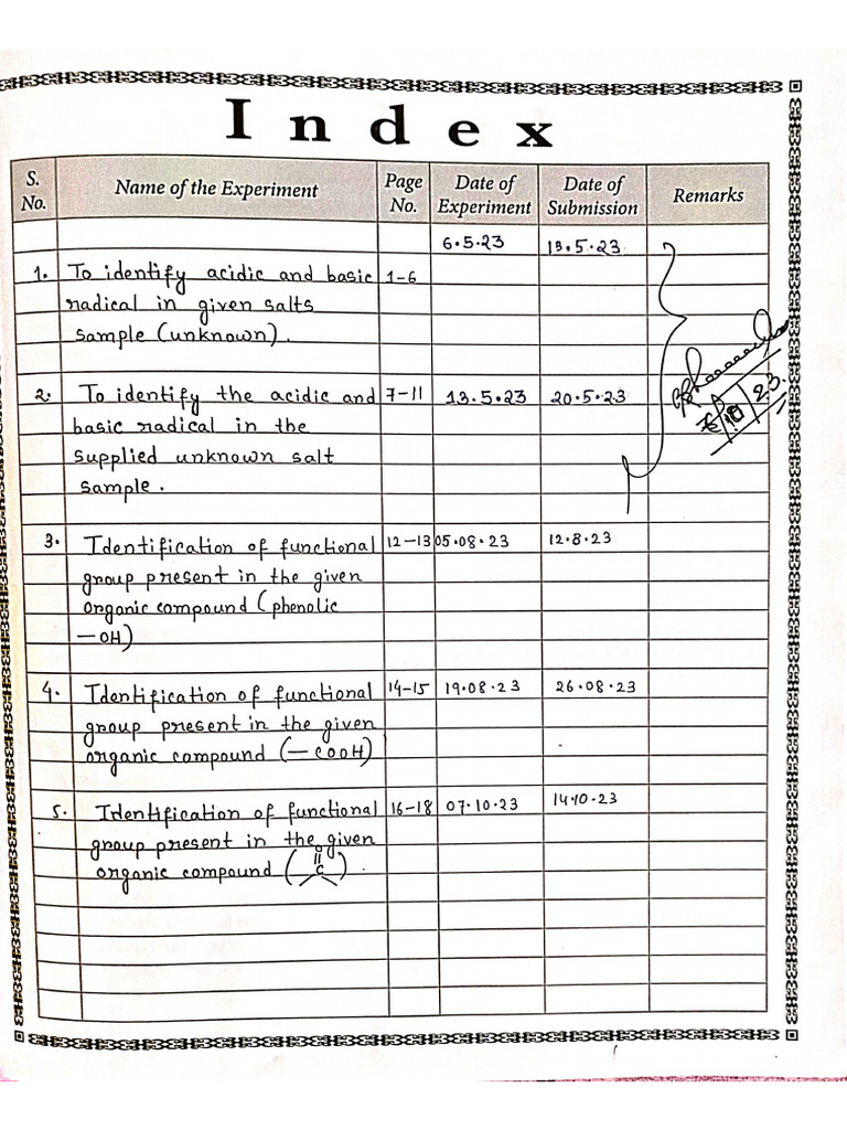 Chemistry Exp 3,4,5 For Class Xii Board Students | PDF