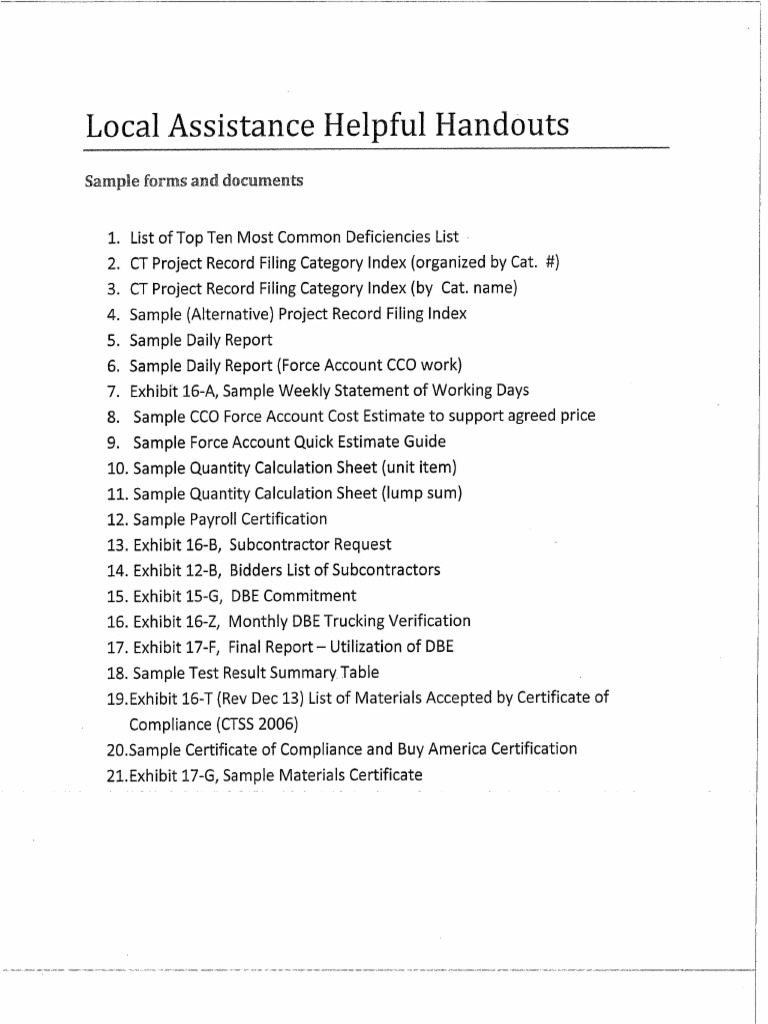 COE Workshop Helpful Handouts | PDF