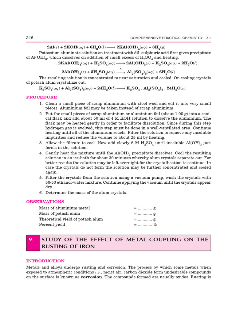 Chem Project | PDF | Rust | Corrosion