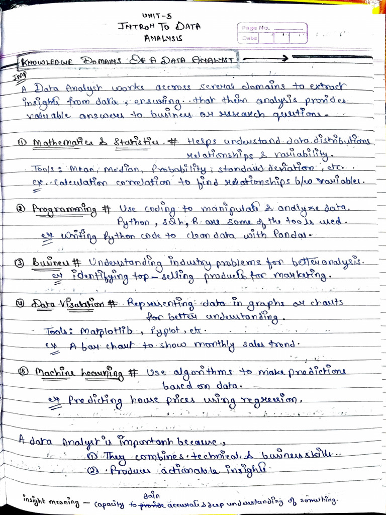Data Analysis Unit5 | PDF