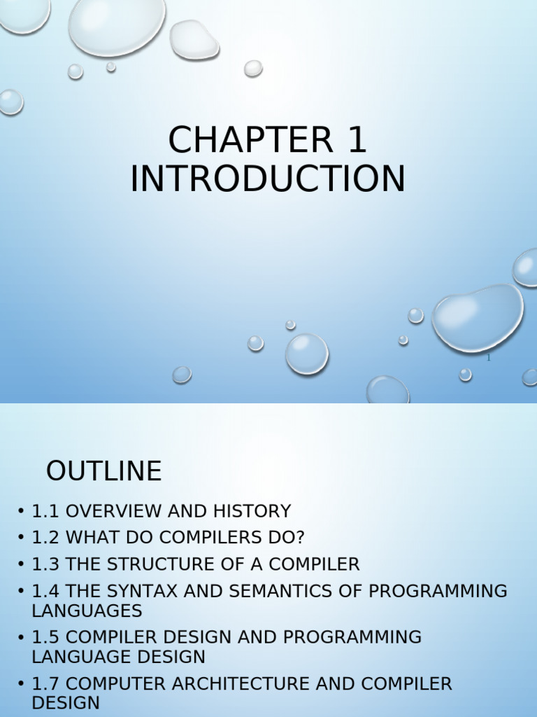 CH 1 Compiler Introduction | PDF | Parsing | Compiler