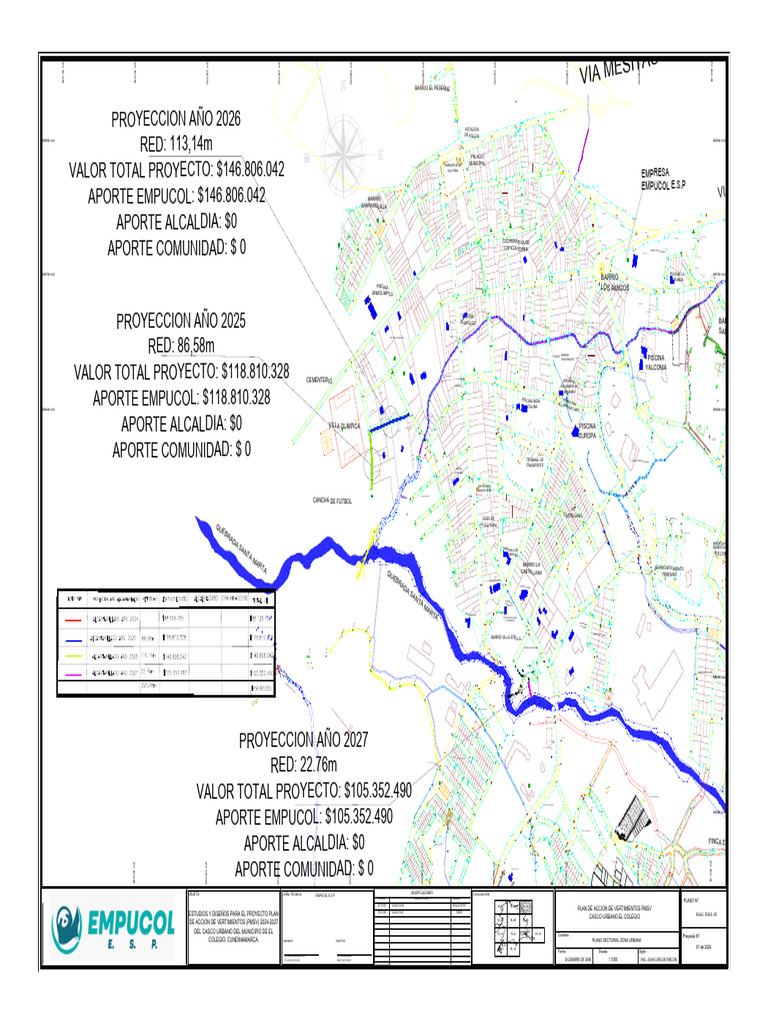 Plano PMSV Plan de Saneamiento y Manejo de Vertimientos | PDF