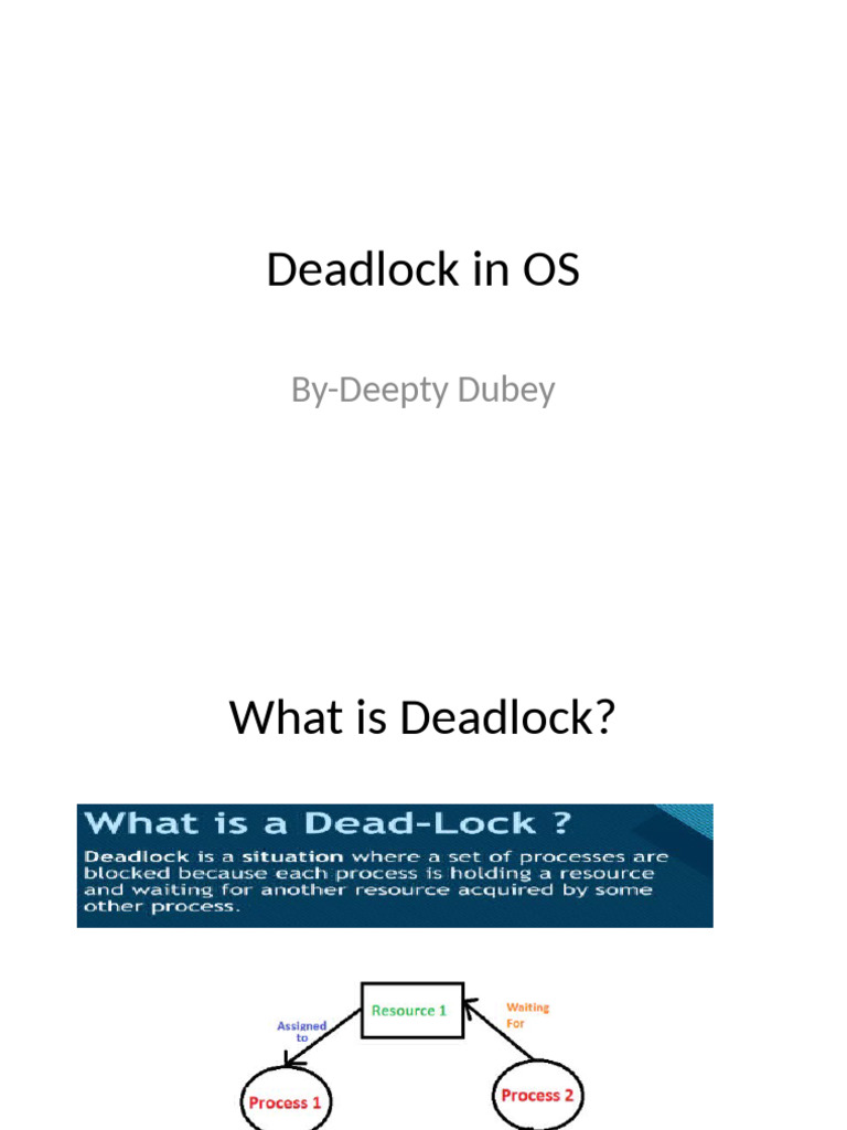 U-3 Deadlock in OS | PDF