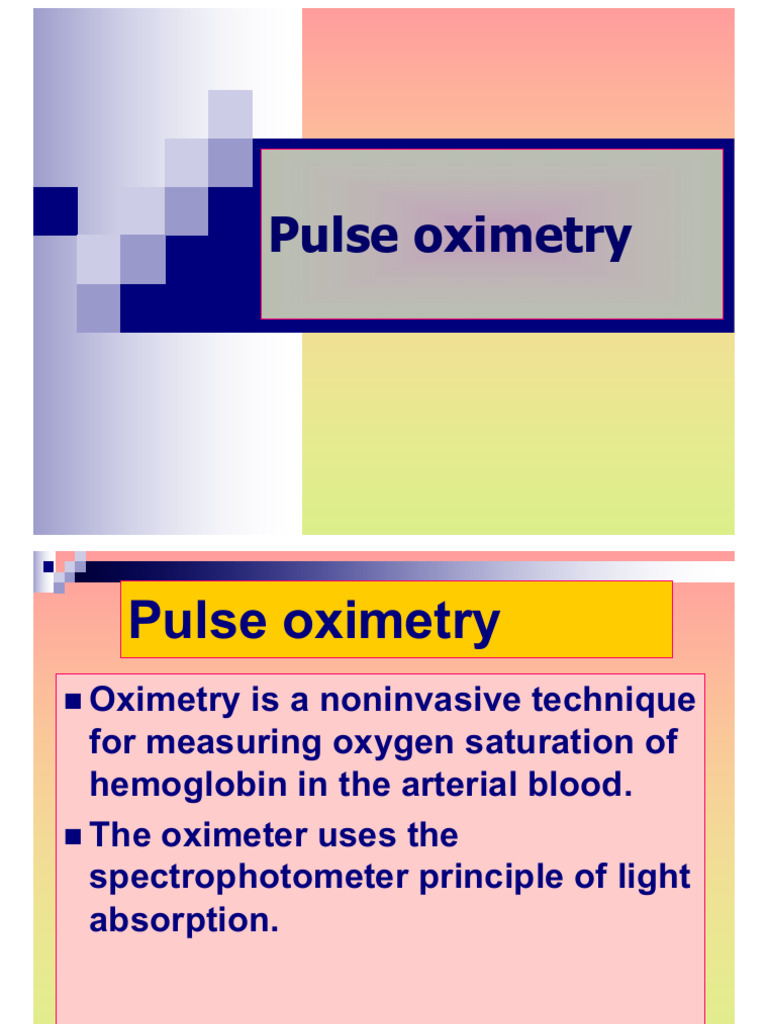 11-Pulse Oximetry - Compatibility Mode | PDF | Hemoglobin | Clinical ...