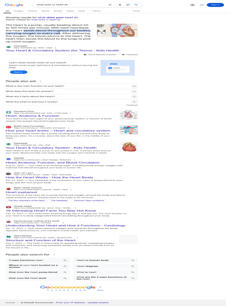 What Soes Ur Heart Do - Google Search | PDF