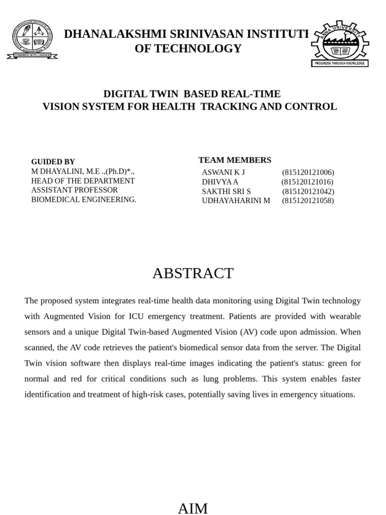 Digital Twin Augmented Vision Health 2 Pdf Augmented Reality Internet Of Things