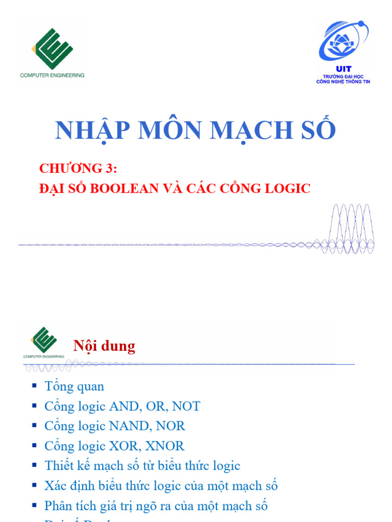 Chương 3 - Dai So Boolean Va Cac Cong Logic | PDF