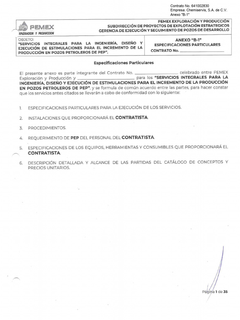 Anexo B-1 - Especificaciones Particulares VF | PDF | Laboratorios | Ph