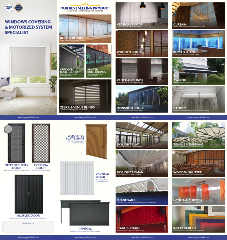 Window Treatments and Blinds Catalogue | PDF | Window | Building Technology