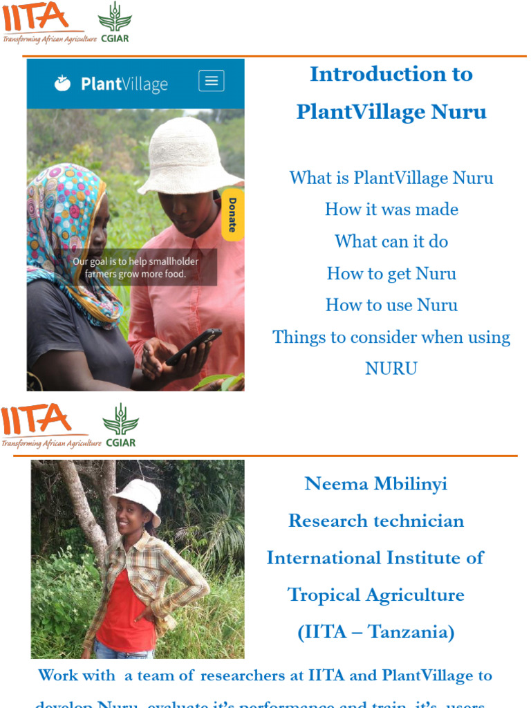 Introduction To Plantvillage Nuru Power Point. 2 | PDF | Clinical Medicine