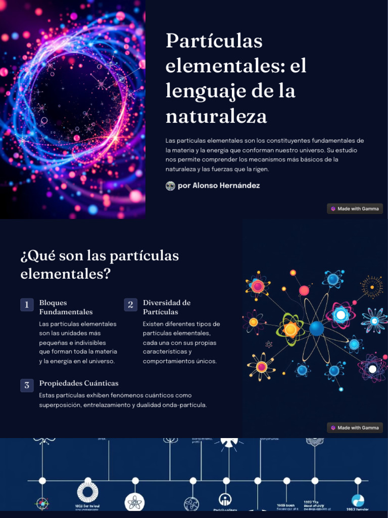 Partículas elementales | PDF | Partícula elemental | Interacción fundamental