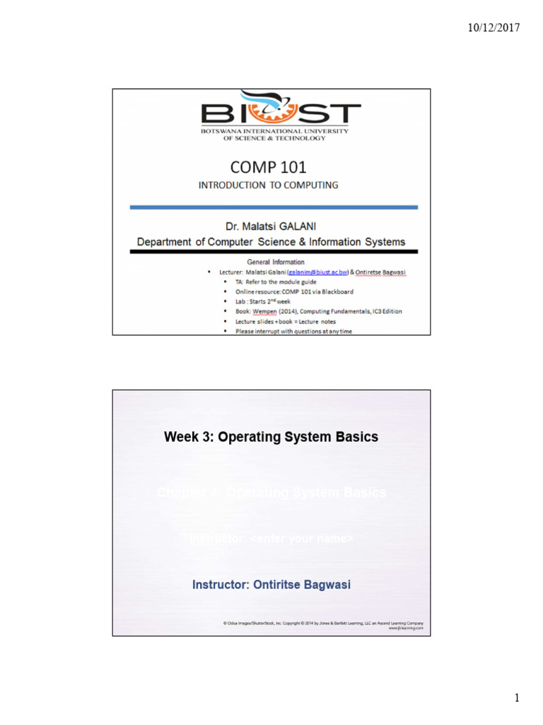 Operating System Basics Overview | PDF | Operating System | Computer File