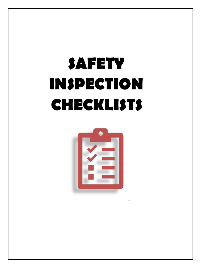 Safety Inspections Checklist 1734542073 | PDF | Stairs | Electrical ...