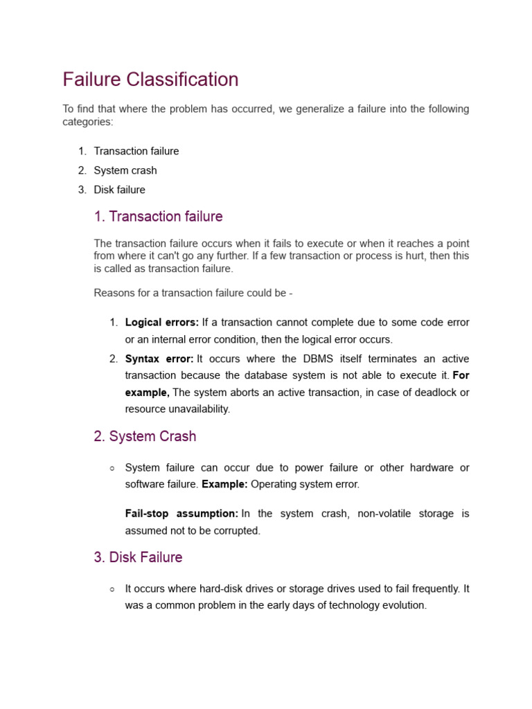 dbms ch4 recovery | PDF | Database Transaction | Databases