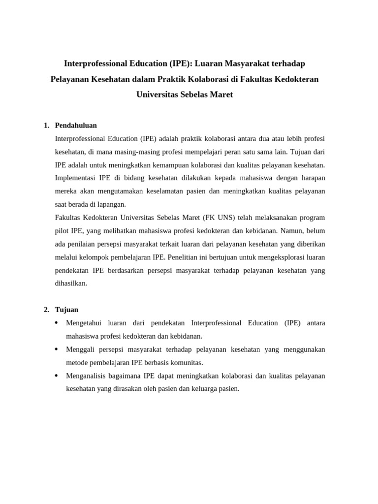 Interprofessional Education | PDF