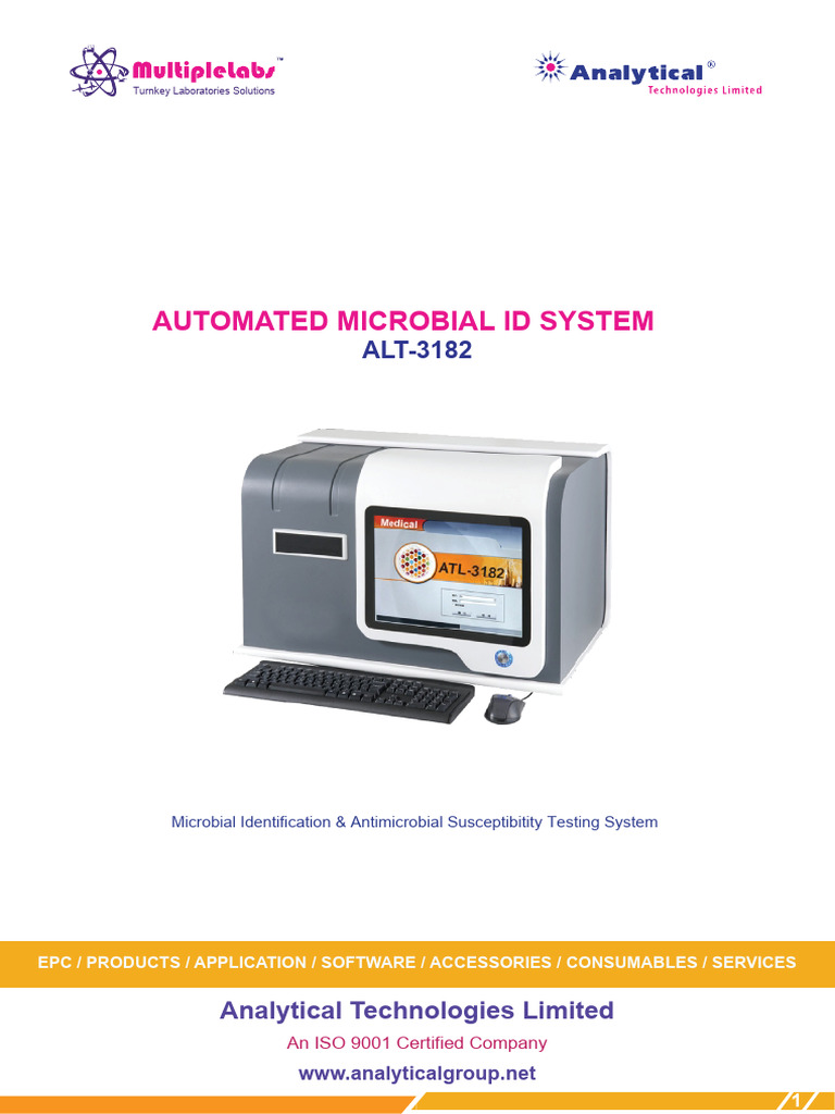Automated Microbial ID System ALT-3182 | PDF | Microorganism | Microbiology