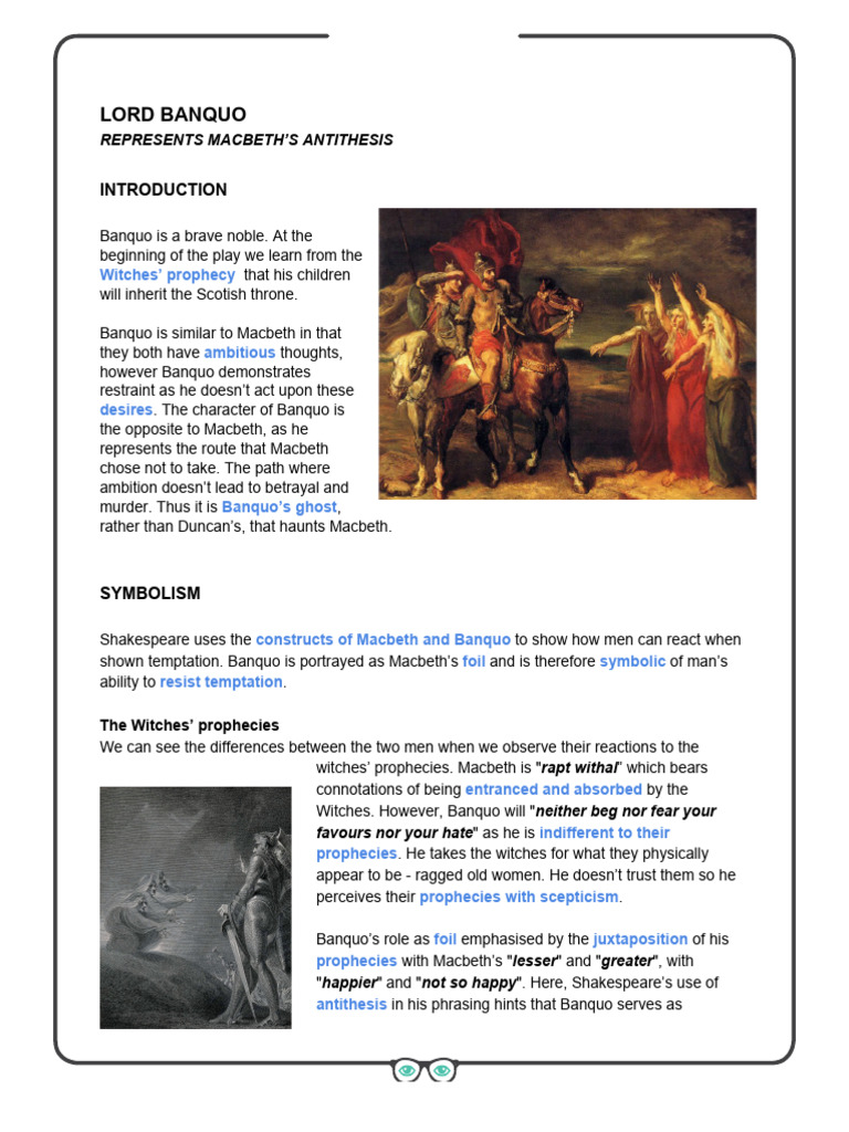 Banquo | PDF | Macbeth