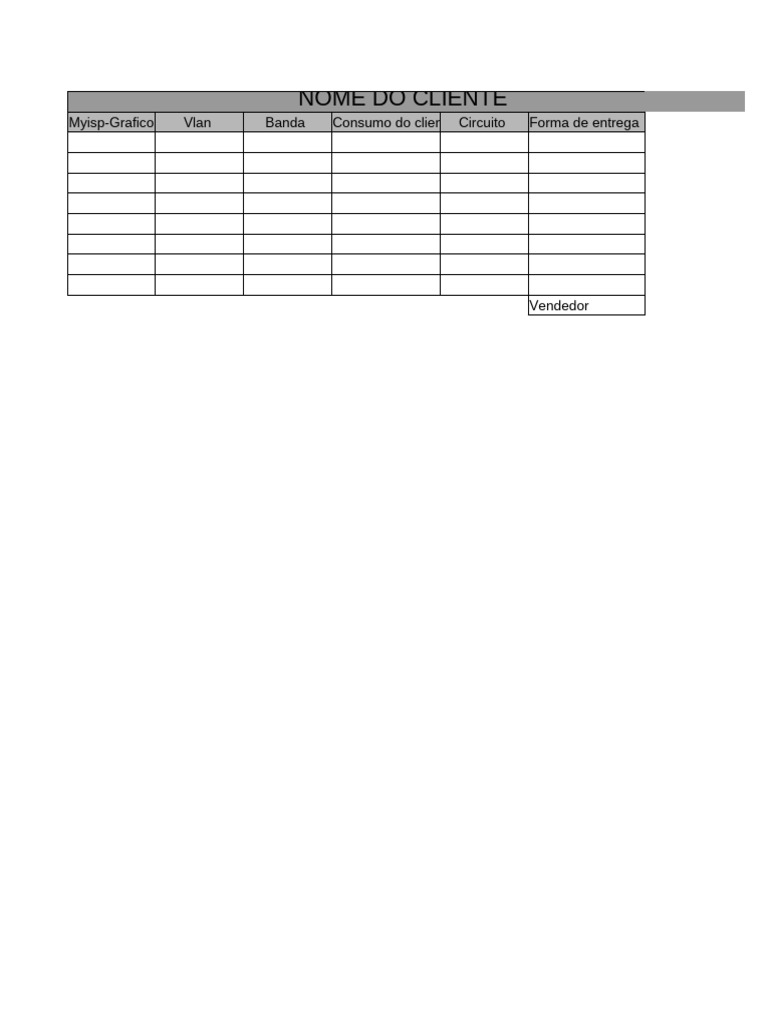 Planilha Modelo | PDF