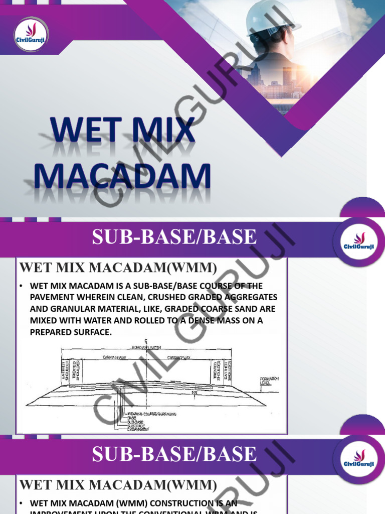 WMM SPECI Watermark | PDF | Road Surface | Gravel