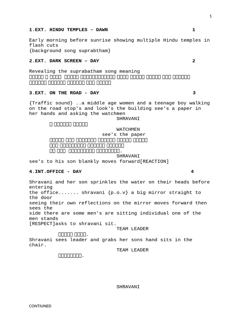 Spirits Story SCRIPT | PDF