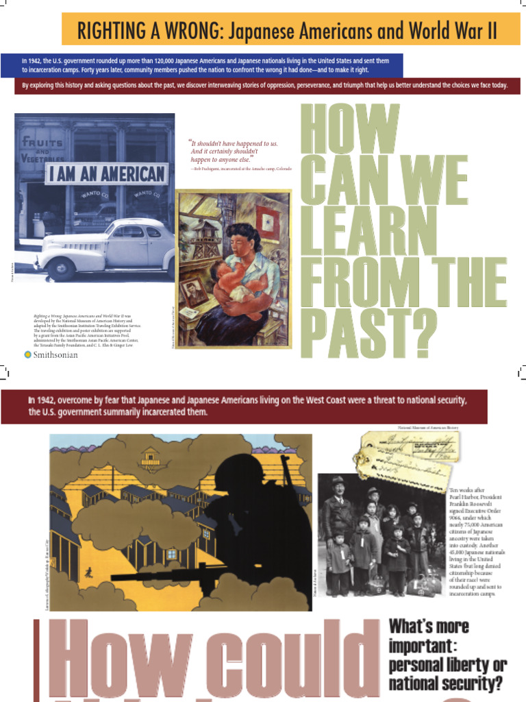 RightingAWrong Japanese Internment - 1 | PDF | Internment Of Japanese ...